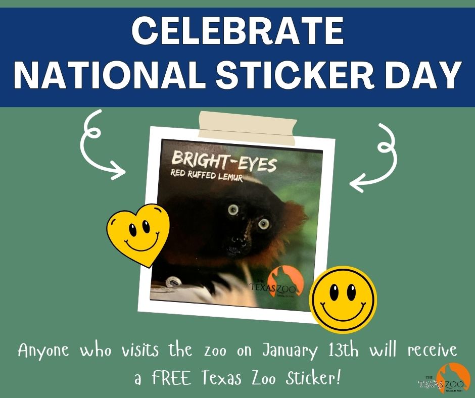 National Sticker Day | The Texas Zoo